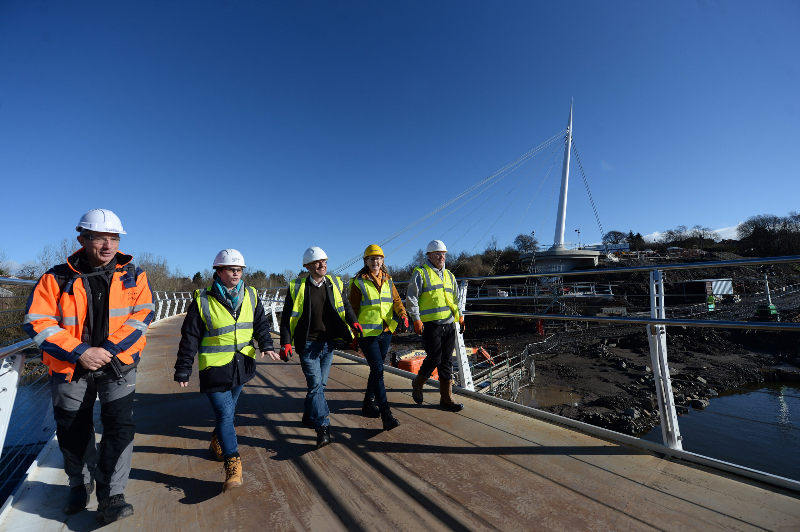 £13.7 million Stockingfield Bridge celebrates first crossing - Sustrans ...