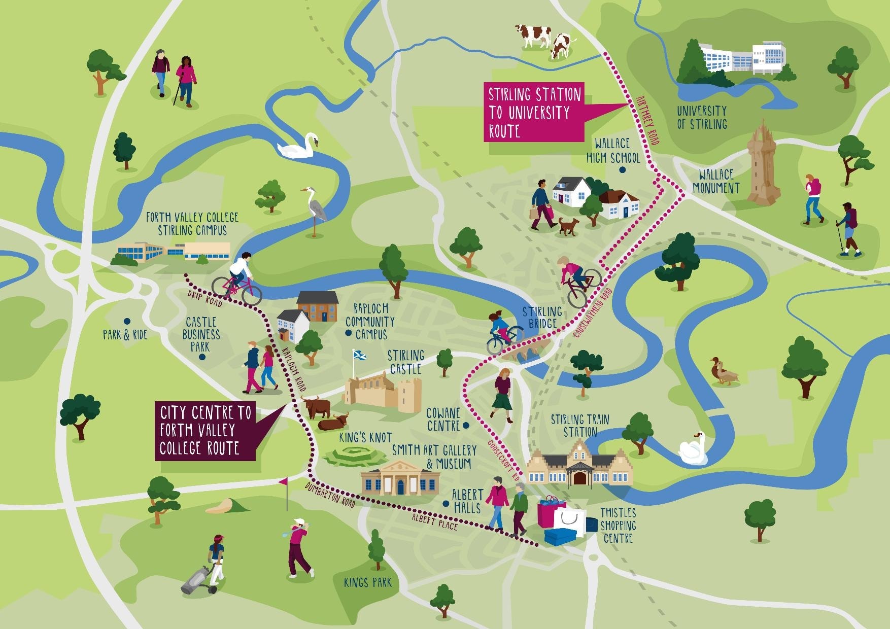 Transformational active travel project soon to begin in Stirling - Walk ...